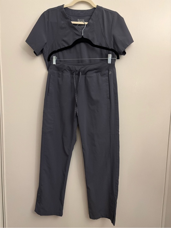 Barco One | Other | Barco One Scrub Set Small Petite Gray Blue Stretch ...